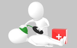 3d man doing cpr first aid stock illustration. Illustration of hospital ...