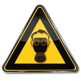 Gas mask. Danger sign stock vector. Illustration of concept - 27286362