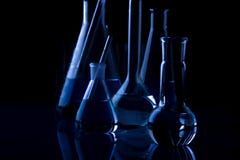 Dark Science, Vials stock photo. Image of blue, instrument - 12409554