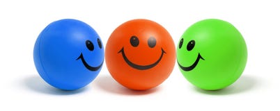 De ballen van Smiley vector illustratie. Illustratie bestaande uit ...