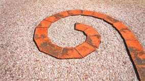 Brick And Stone Circular Walkway Stock Image - Image of colored ...