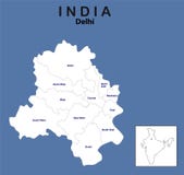 Charkhi Dadri District Haryana State, Republic Of India Map Vector ...