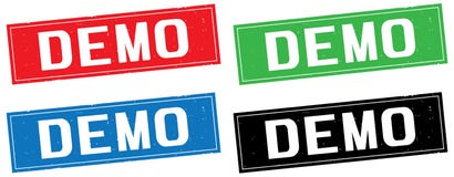 Stamp text demo stock vector. Image of freeware, stamp - 64762629