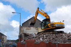 Demolition man cartoon stock vector. Illustration of worker - 15337921