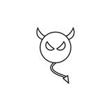 Devil Man Line Icon. Simple Set Of Angel And Demon Related Outline ...