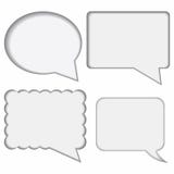 Set of dialog boxes stock vector. Illustration of announcement - 17527649