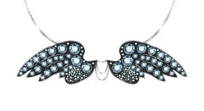 Vector Diamond with wings stock illustration. Image of image - 12681732