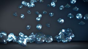 Falling diamonds stock footage. Video of impact, falling - 41477440