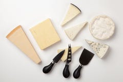 Different Cheese Types Cloesup Stock Image - Image of ingredient, fresh ...