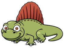 Cute Dinosaur Dimetrodon Cartoon Stock Illustration - Illustration of ...
