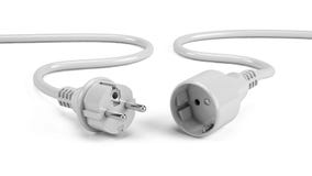 White Disconnected Telephone Handset Extension Cord, Curly Coil Line ...