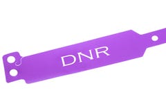 Do Not Resuscitate Patient ID Band Royalty Free Stock Photo - Image ...