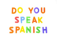 We Speak Spanish Sign Illustration Design Stock Illustration - Image ...