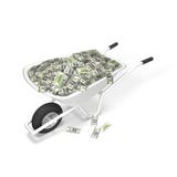 Wheelbarrow Full Of Money Stock Photo - Image: 21230170