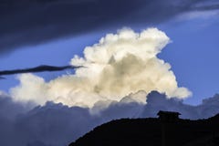 Dramatic Deep Blue Sky And Clouds Stock Image - Image: 84650765