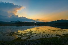 Sunset river color purple stock photo. Image of forest - 55582736