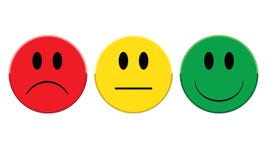 Drei smilies leicht - stock abbildung. Illustration von emoticon ...