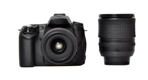 DSLR Camera Lens, Front View Stock Photo - Image: 35777570