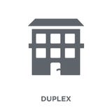 Duplex Concept Vector Linear Icon Isolated On Transparent Background ...
