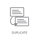 Duplicate File Symbol Concept. Flat And Isolated Eps Illu Stock Vector ...