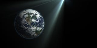 Earth and rays stock illustration. Image of energy, luminosity - 23152646