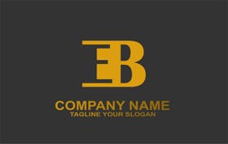 EB B Letter Logo Template Vector Illustration Stock Vector ...