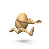 Cartoon Running Easter Egg Royalty Free Stock Photo - Image: 28678655