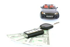 Geld mit Auto stockbild. Bild von papier, auto, finanzierung - 49417433