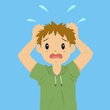 Perdedor Del Personaje De Dibujos Animados Del Hombre De Negocios Stock ...