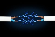 Man Tripping Over Electric Cable Stock Photos - Image: 13795603