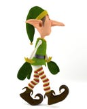Santa And Elf Cartoon Walking Stock Illustration - Image: 17265724