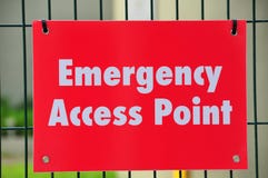 Emergency Access Only Signage Stock Photo - Image: 24331176
