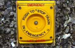 Emergency Train Stop Button Stock Photo - Image of train, services ...