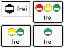 German Supplementary Road Sign - For 800 Meters Stock Illustration ...