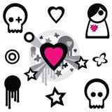 Seamless from emo symbols stock vector. Illustration of symbol - 7371093