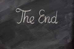 The End - Handwritten With Chalk On Stock Photo - Image: 22607262