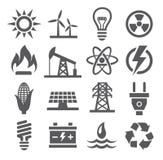 Energy Icons Stock Photos - Image: 12659353