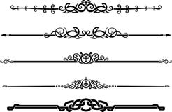 Trait Horizontal Décor De Vintage Photo stock - Image: 36040910