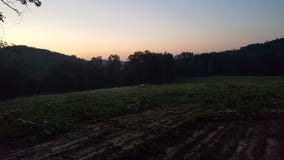 Evening Farm stock illustration. Illustration of color - 42744976