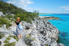 Hiking in Bahamas stock photo. Image of beach, bahamas - 13918518