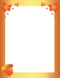 Orange fall leaves border stock photo. Image of border - 44348462