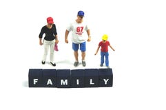 Family Spelled Out In Child Color Blocks Stock Illustration ...