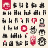 People Family Pictogram. Set Stock Vector - Illustration of family ...