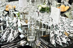 Fancy Table Set For A Dinner Stock Image - Image of dinner, flower: 3536259