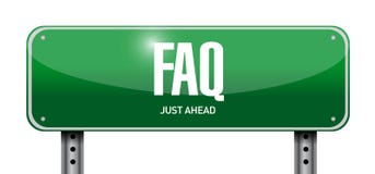 Frequently Asked Question Road Sign Royalty Free Stock Photography ...
