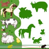 Differences Test With Farm Animals Stock Vector - Illustration of ...