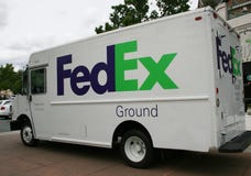 FedEx Ground Tractor With Double Trailers Banner Editorial Photography ...