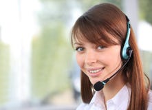 Female Customer Support Operator Stock Photo - Image of communicate ...
