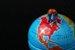Globe map on safety helmet stock image. Image of globe - 46980823