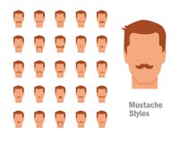 Tipos O Clases Del Bigote Imagen de archivo - Imagen: 24730341